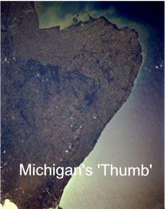 Michigan’s Thumb(NASA) | Wisconsin Sea Grant