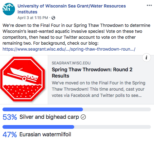 Spring Thaw Throwdown: On to the championship round! | Wisconsin Sea Grant