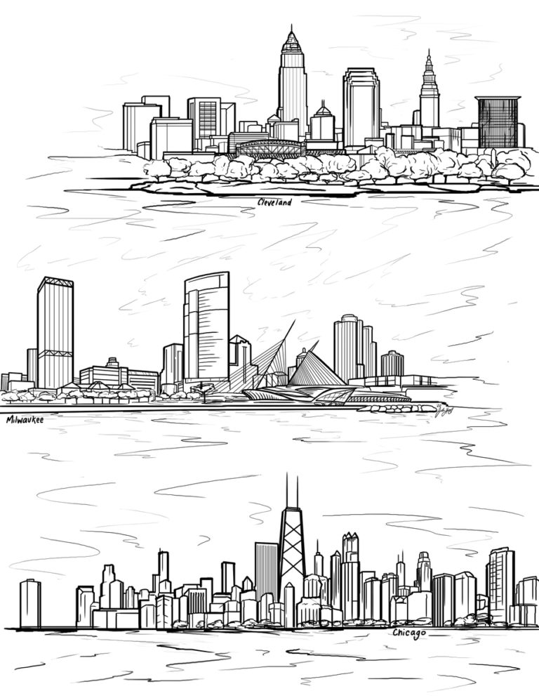 Great Lakes Coloring Page1 | Wisconsin Sea Grant